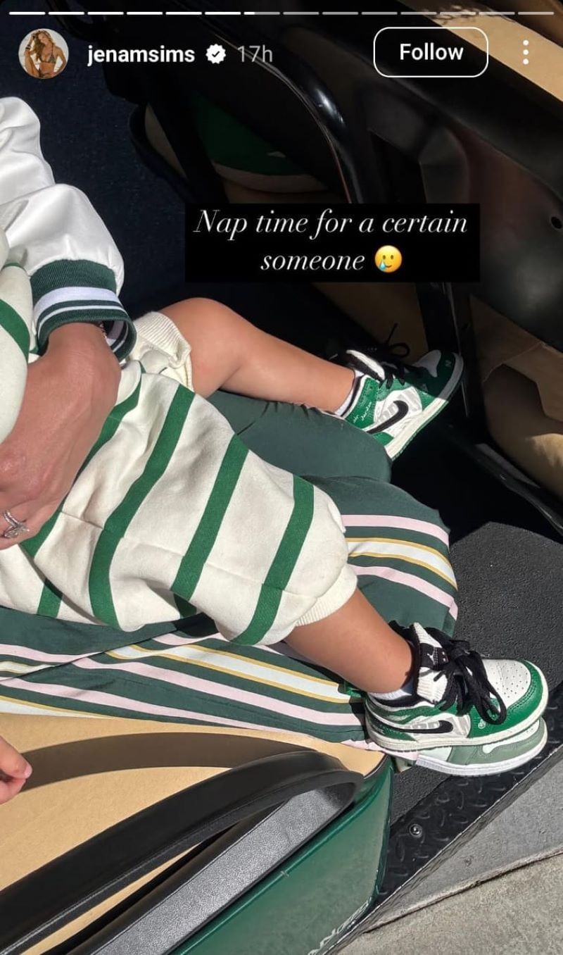 Brooks Koepka's wife Jena Sims rocks $119 white and green jacket at the ...