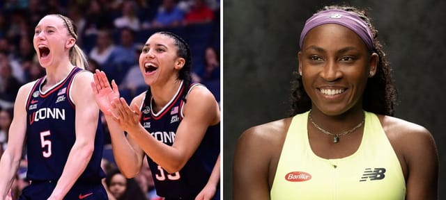 Coco Gauff sends touching message to Paige Bueckers & Azzi Fudd after they lead UConn to NCAA ...