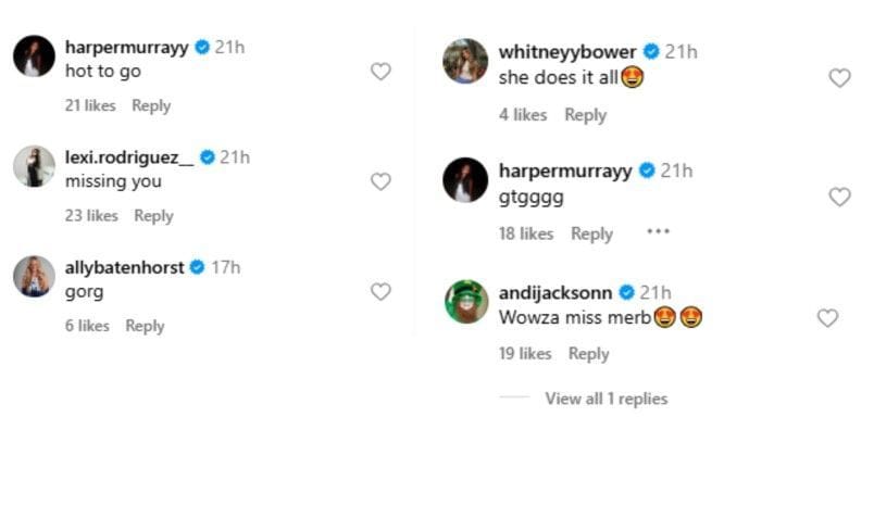 Harper Murray, Andi Jackson & others react to former Nebraska ...