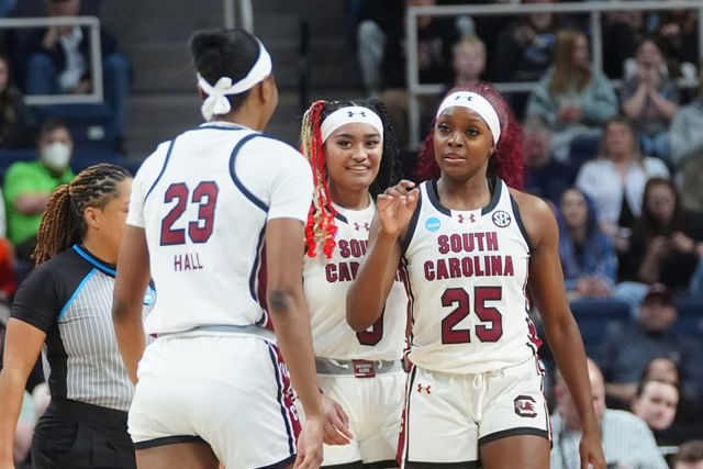 Raven Johnson: South Carolina’s Raven Johnson reacts as ex-teammate ...