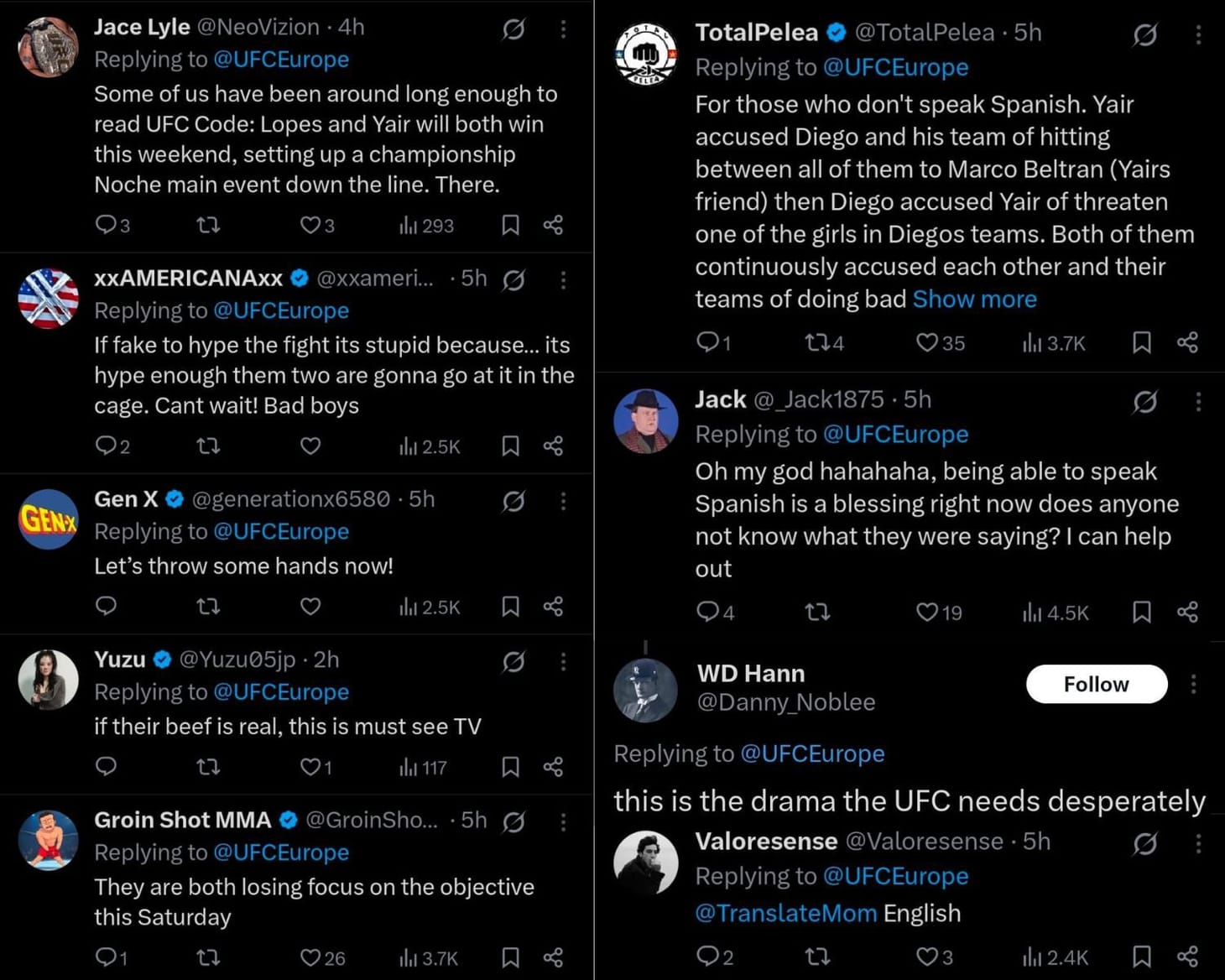 "This is the drama the UFC needs" - Fans react as beef between Diego ...