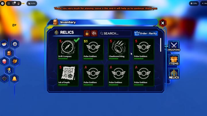 Arise Crossover Relics guide: How to get Relics and their effects