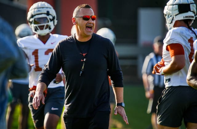 Steve Sarkisian's Texas gets rolling with intense offseason practice at ...