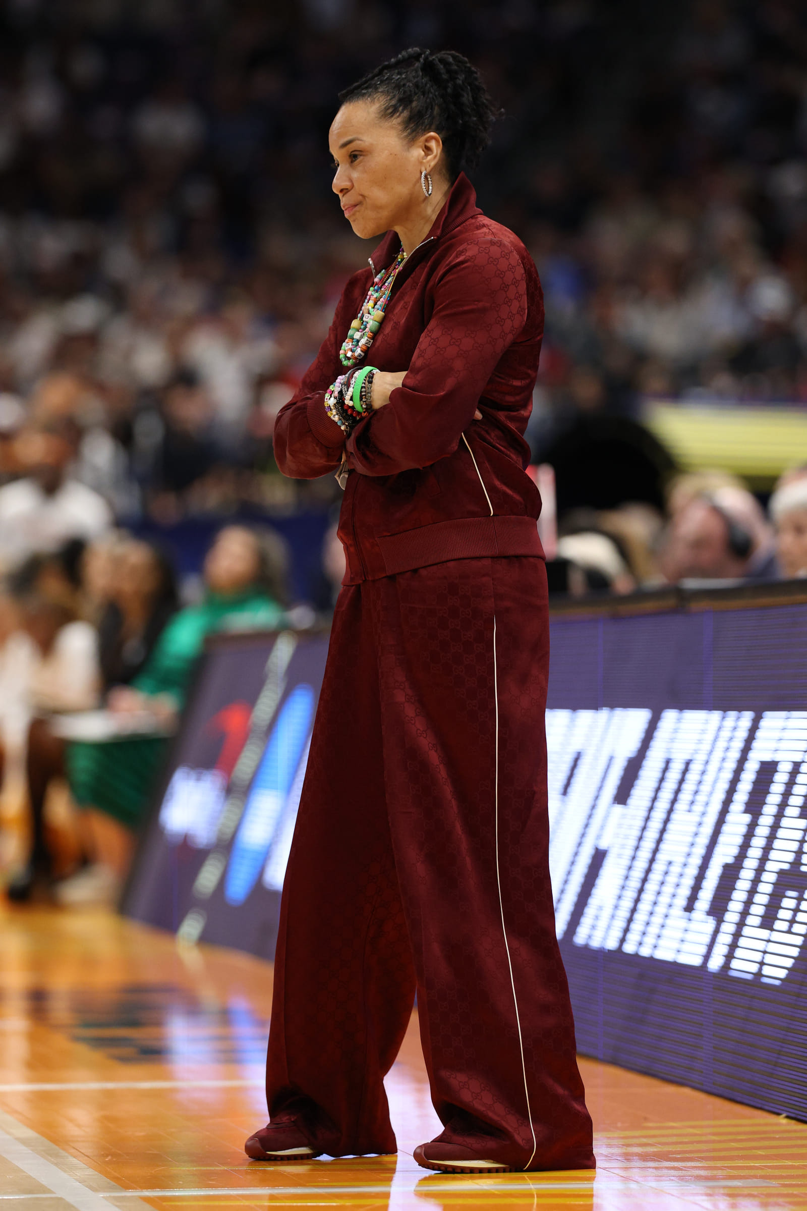 Dawn Staley outfit today: South Carolina coach pulls up in all-black ...