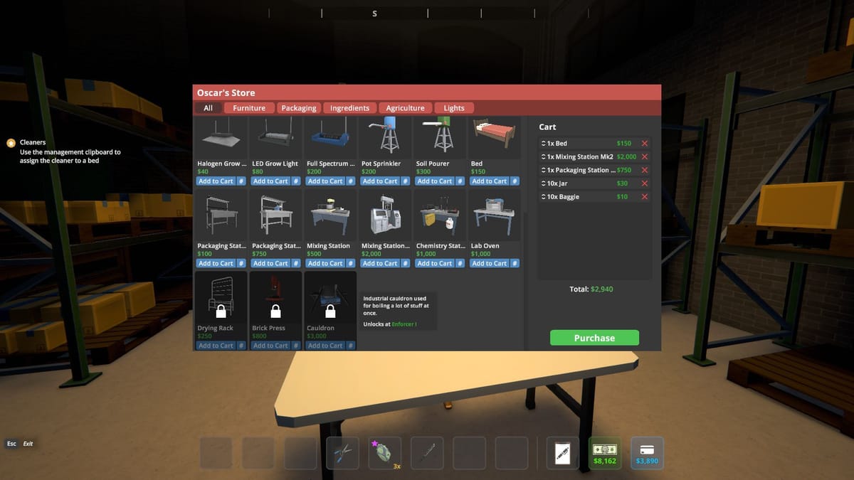 How to get Cauldron in Schedule 1