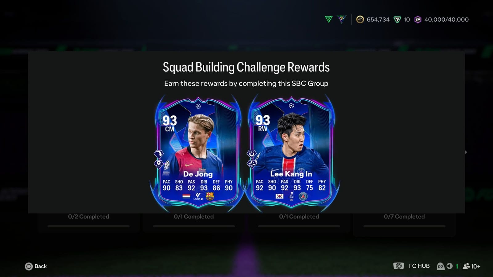 EA FC 25 RTTF Player Pick SBC (De Jong and Lee Kang-In): All tasks and cheapest solutions