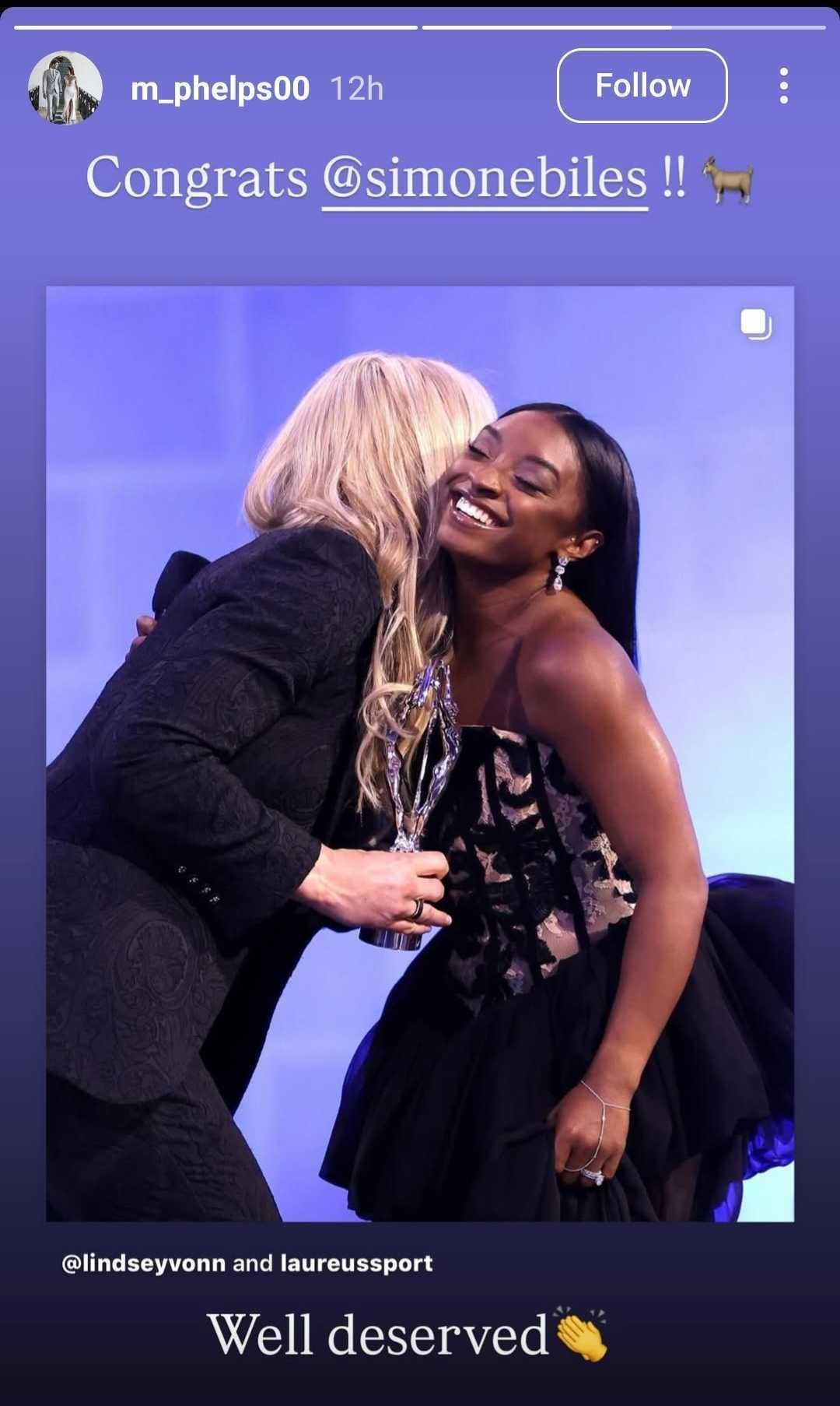 Michael Phelps: Michael Phelps Reacts as Simone Biles Wins Major Global ...