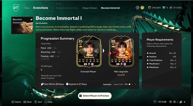 EA FC 25 Become Immortal 1 Evolution guide: Best players to use, all ...