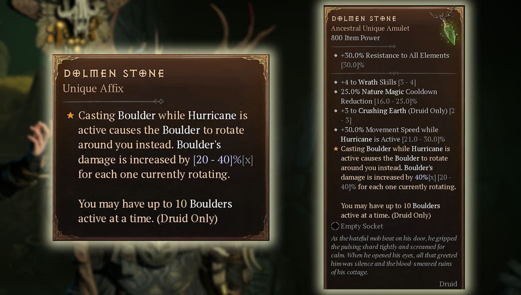 Diablo 4: How to get the Dolmen Stone and it’s Unique Effects