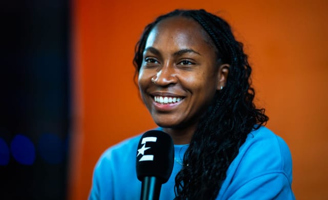 Coco Gauff can't contain her joy as she flaunts 'dream' signature New ...