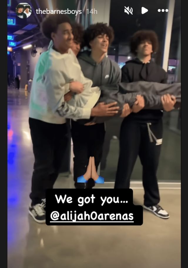 Matt Barnes' son Isaiah Barnes shares reaction as cousin Alijah Arenas ...