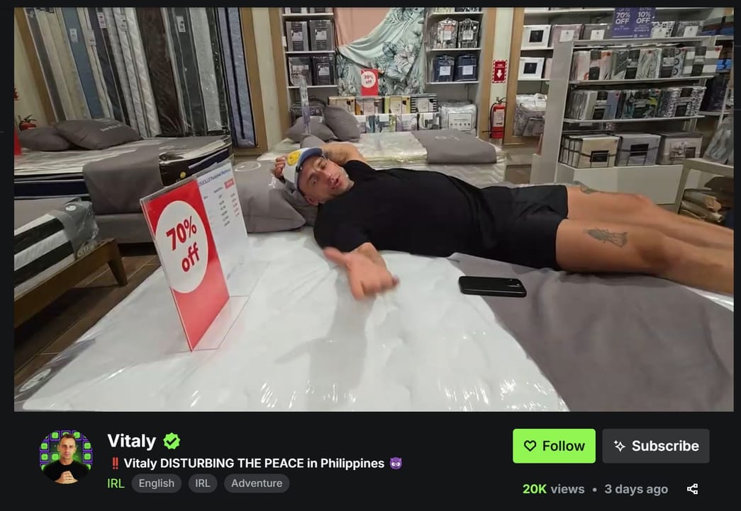 What happened to Vitaly in the Philippines? Kick streamer reportedly ...