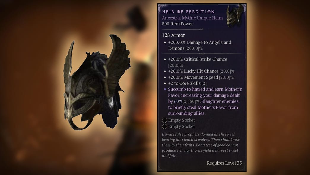 All Diablo 4 Mythic Uniques, ranked