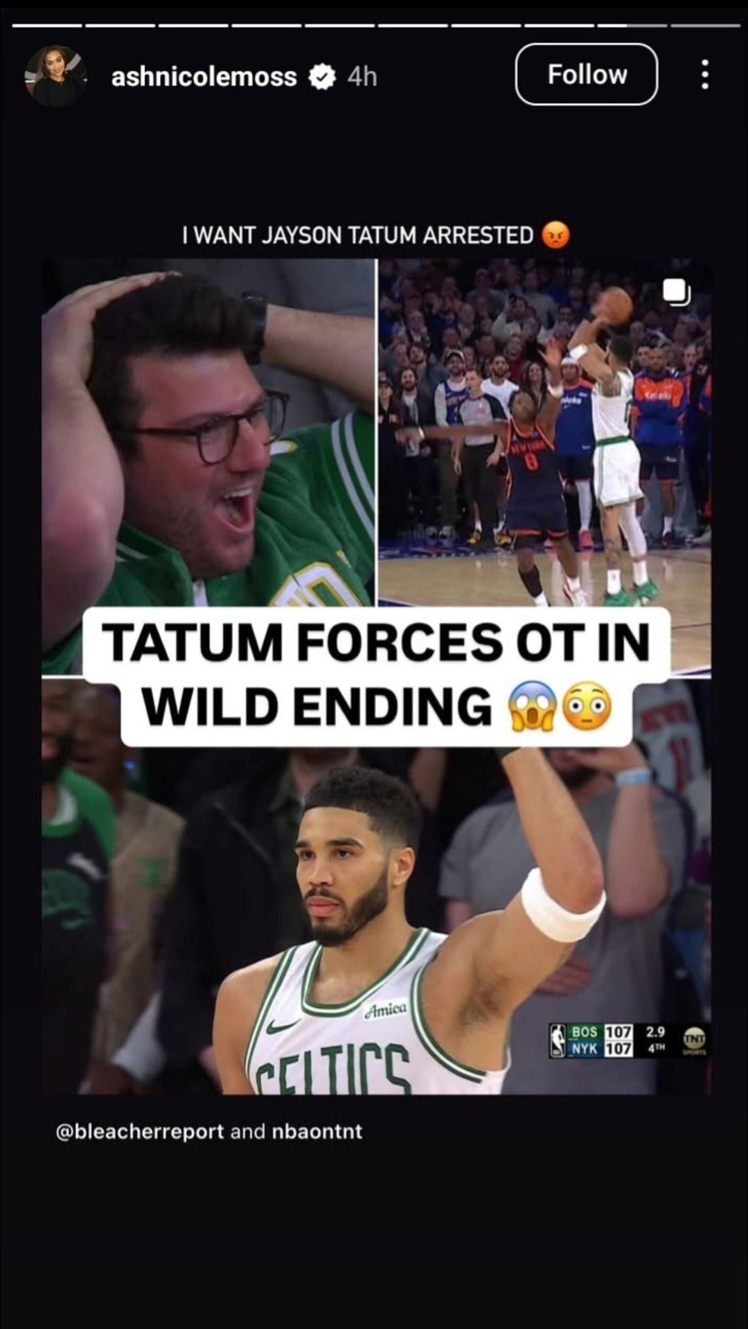 "I want Jayson Tatum arrested" : Knicks fangirl Ashley Nicole Moss is ...