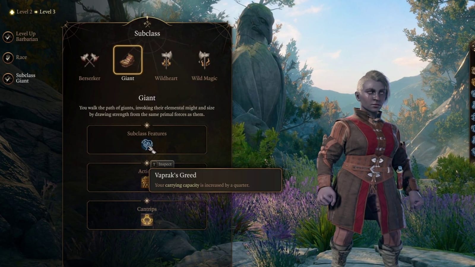 Baldur's Gate 3: Baldur's Gate 3: Best Barbarian Path of Giants Build guide