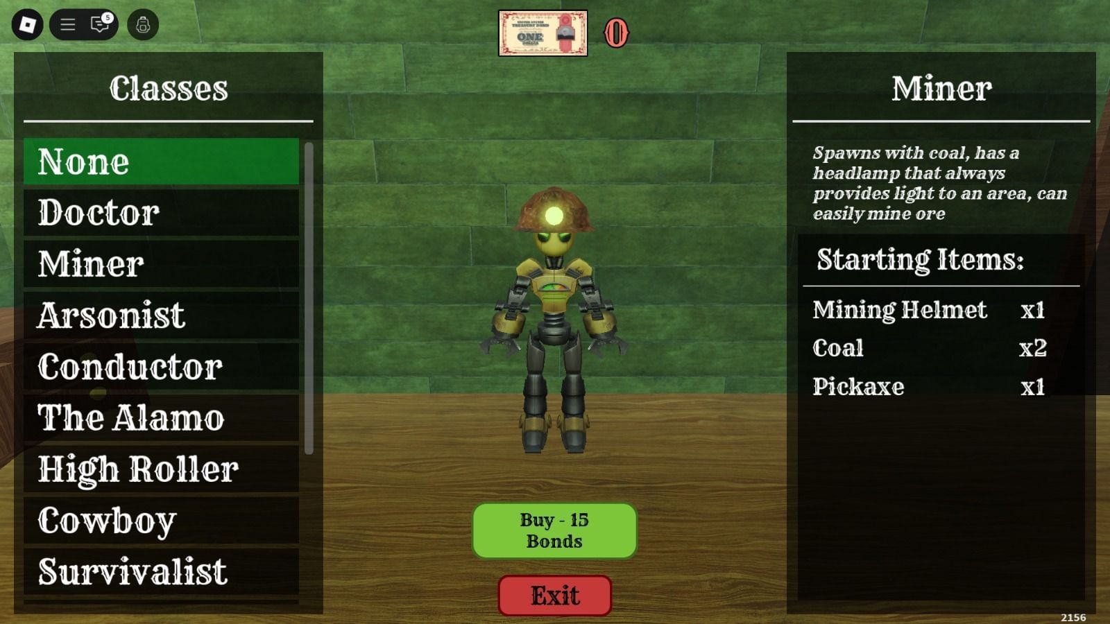 Dead Rails Class guide