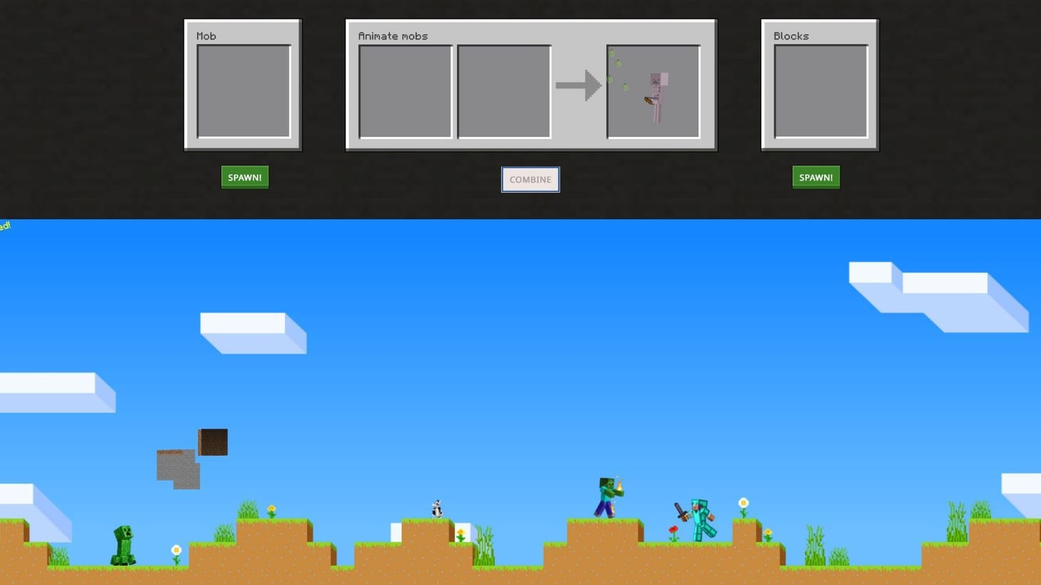 Official Minecraft website adds mob animator in celebration of April ...