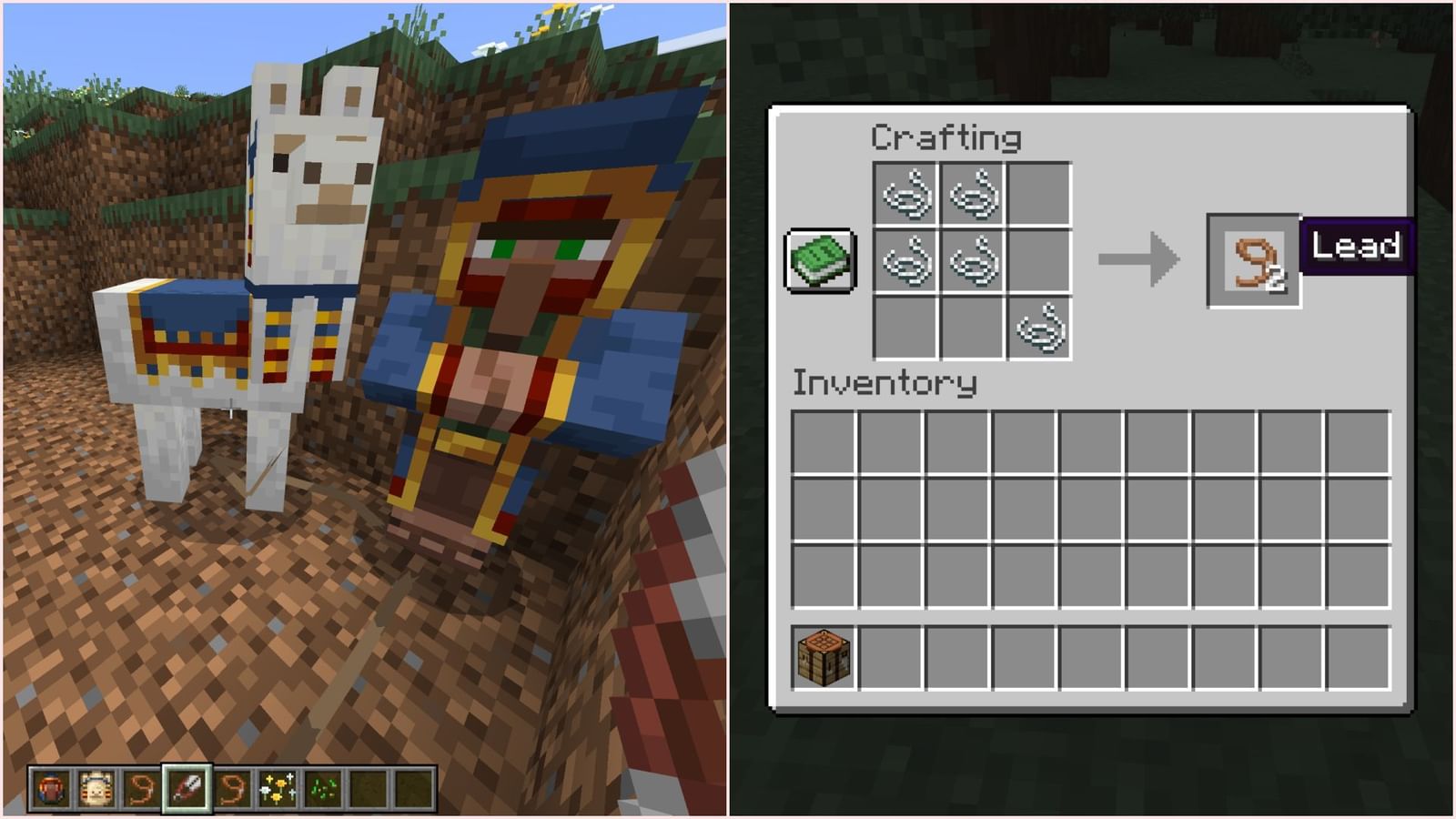 Minecraft lead guide: How to get, crafting recipe, and uses