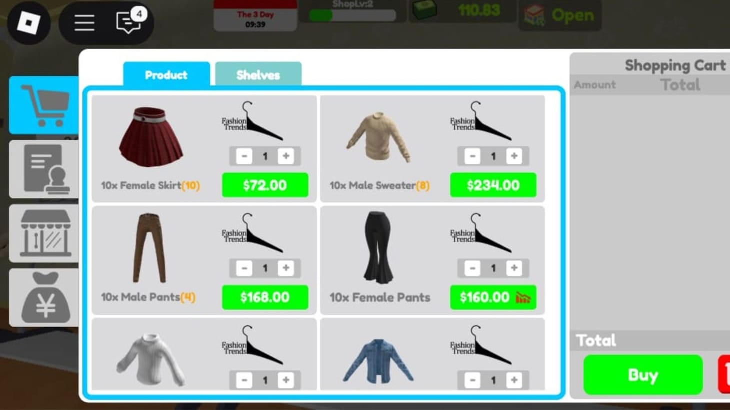 Clothing Store Simulator codes (March 2026)