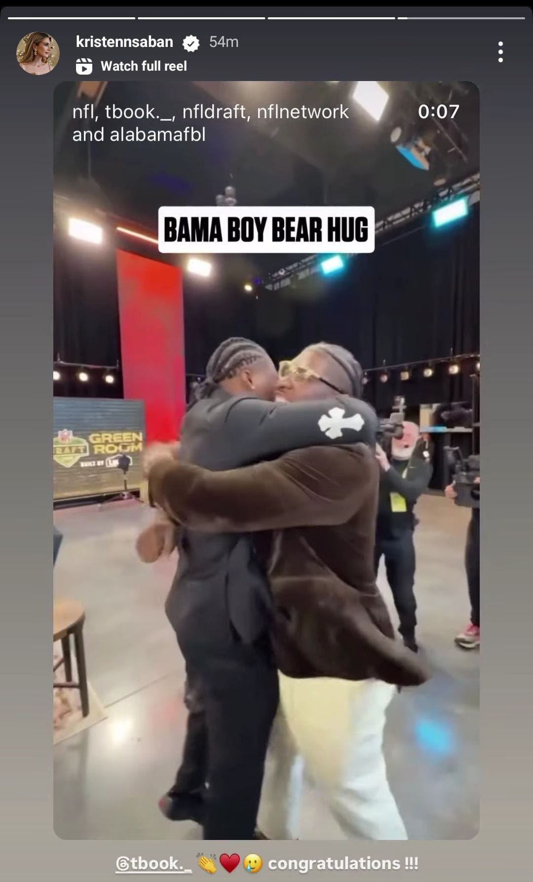 Nick Saban’s daughter Kristen drops 1-word reaction to Tyler Booker ...