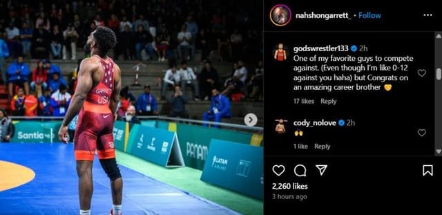 Nahshon Garrett's competitive career goodbye draws reactions from Seth ...