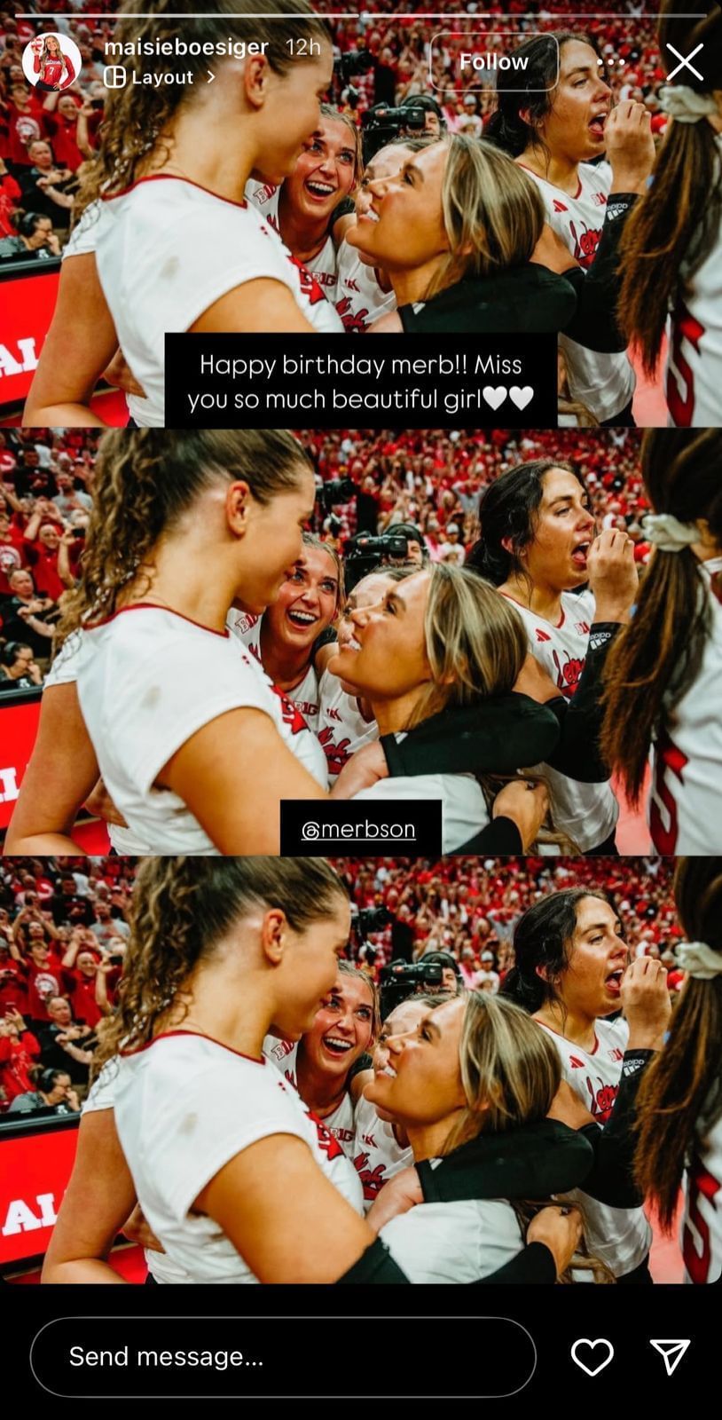 Merritt Beason gets heartfelt birthday wishes from ex-Nebraska ...