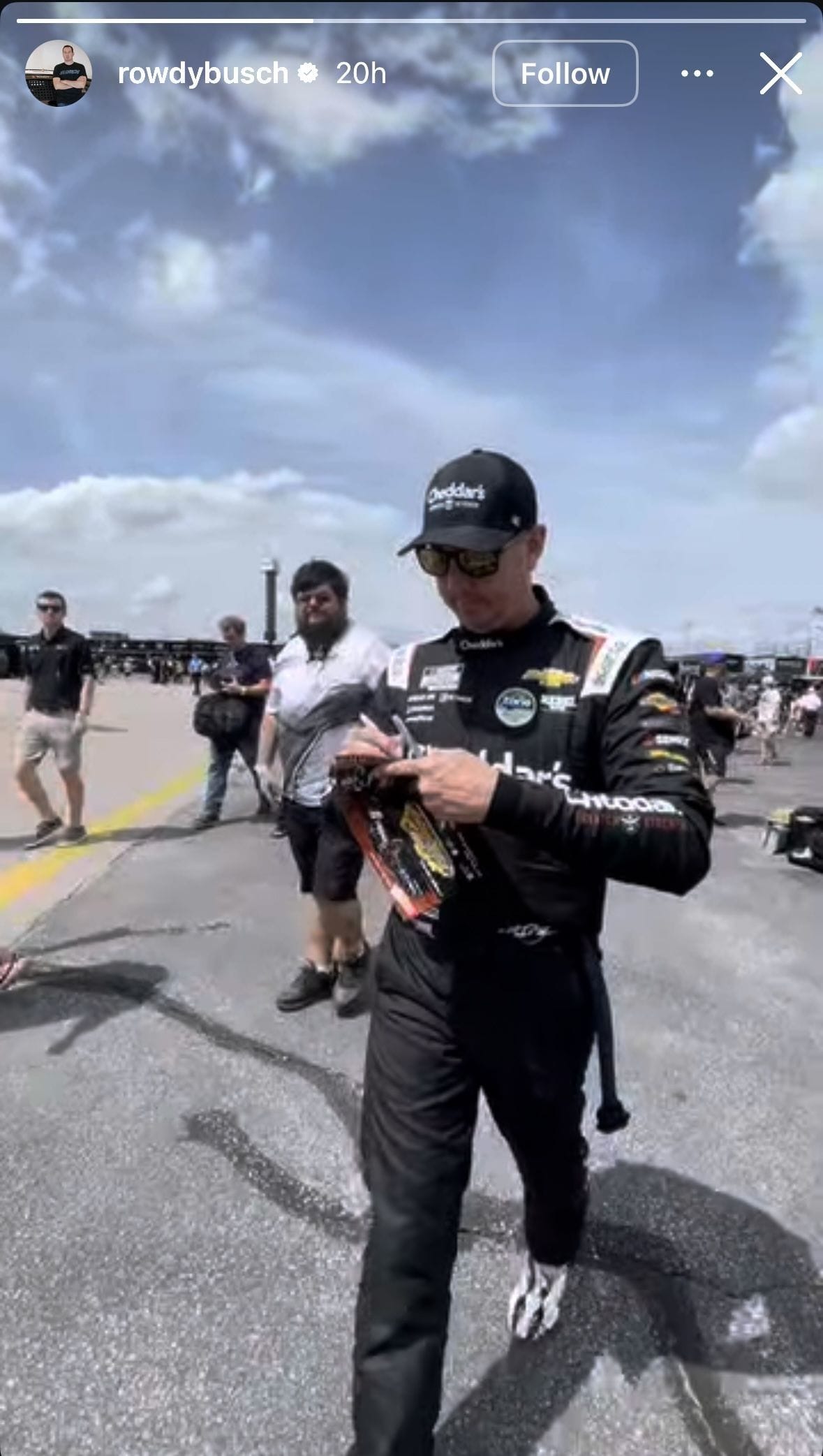 Kyle Busch salutes No. 8 team for an unyielding effort after a “hard ...