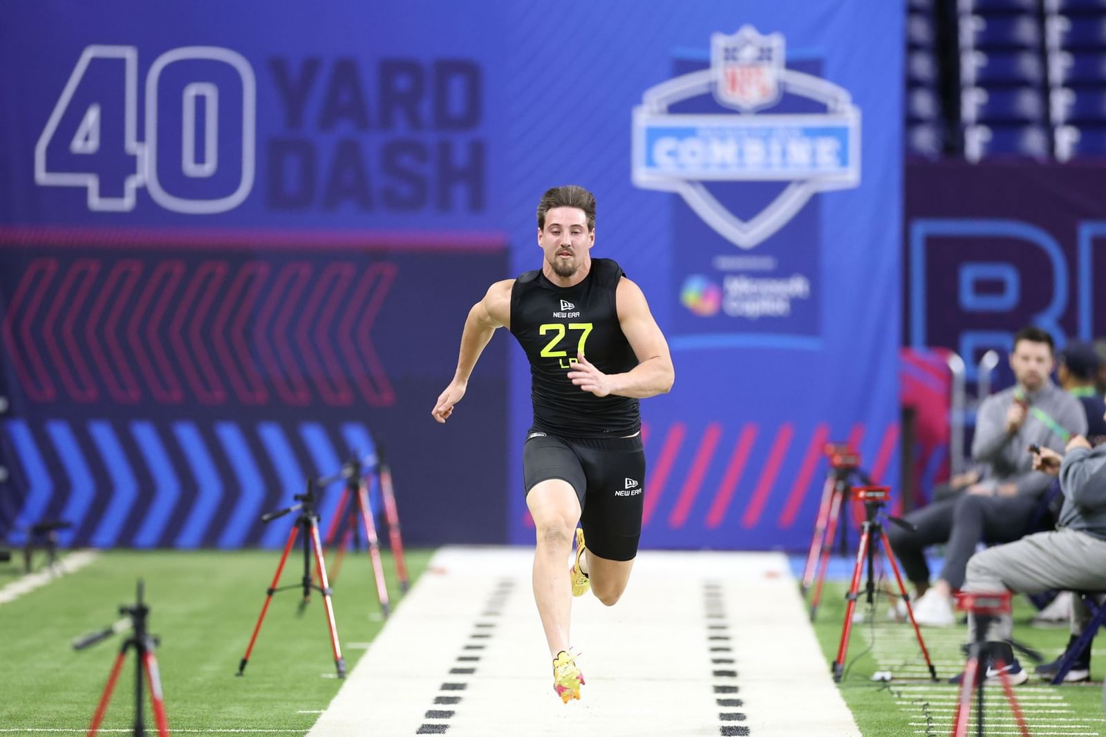 What is Danny Stutsman's 40-time?