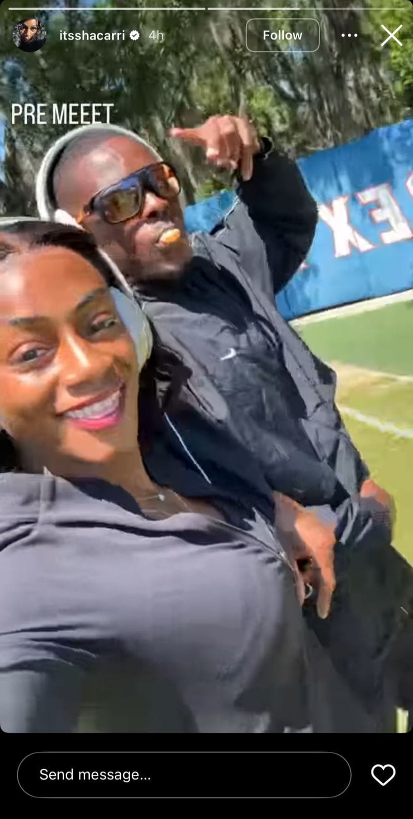 Sha'Carri Richardson shares training glimpse with boyfriend Christian ...