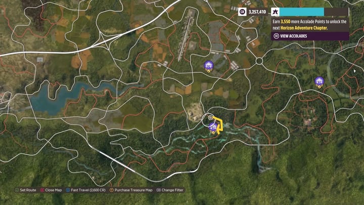 Forza Horizon 5: All Barn Finds locations on map