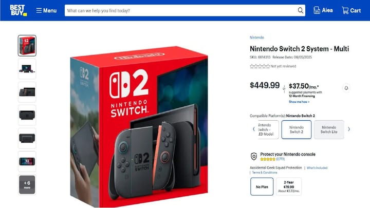 How to pre-order the Nintendo Switch 2 at Best Buy, Target, and more