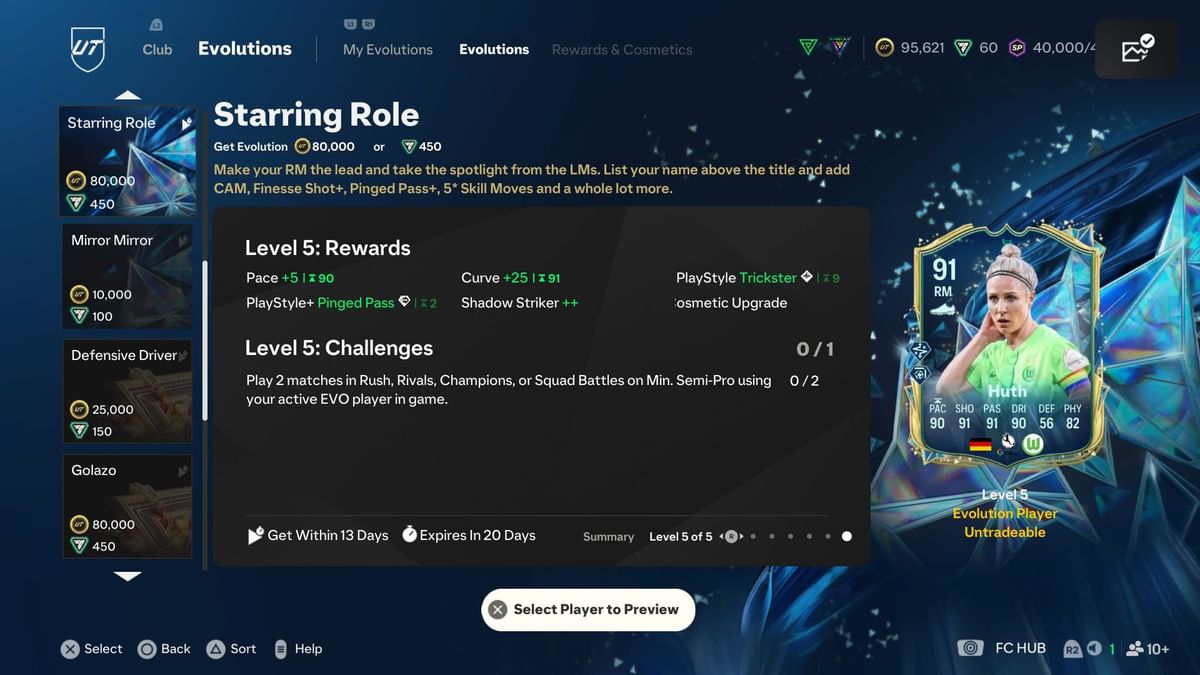 EA FC 25 Starring Role Evolution guide: Best players to use, all upgrades, requirements, and more