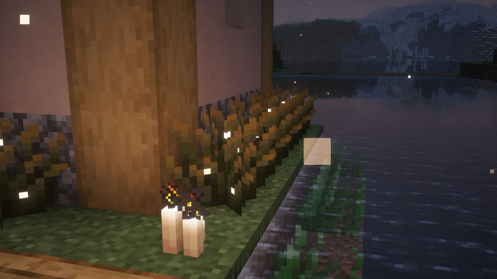 How to use firefly bush as decoration in Minecraft