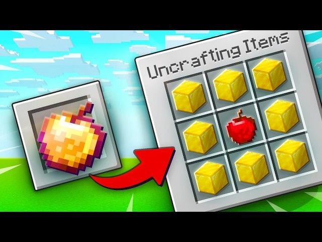 Minecraft Uncrafting Items add-on guide