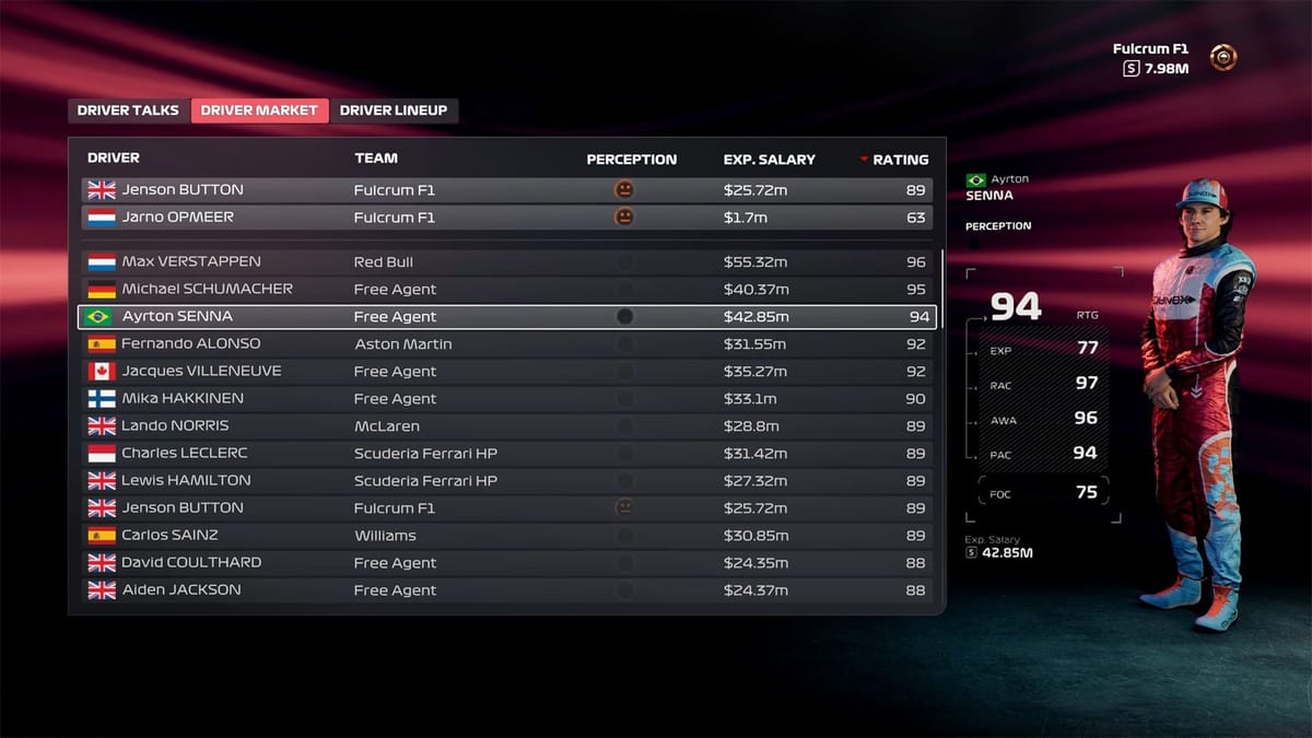 F1 25 Driver Icons are no longer limited to your MyTeam