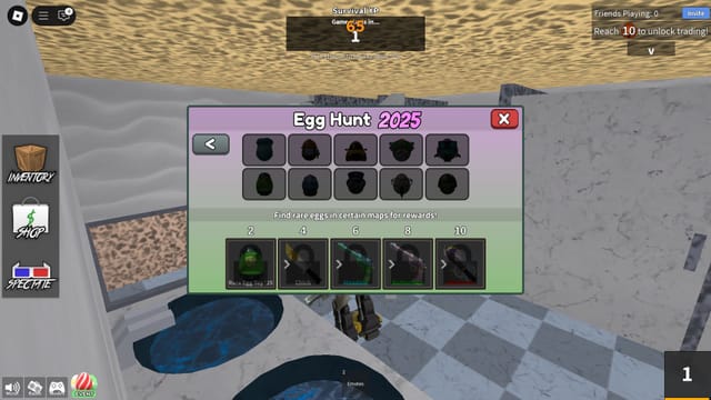 All Egg locations and rewards in Murder Mystery 2 Easter Egg Hunt