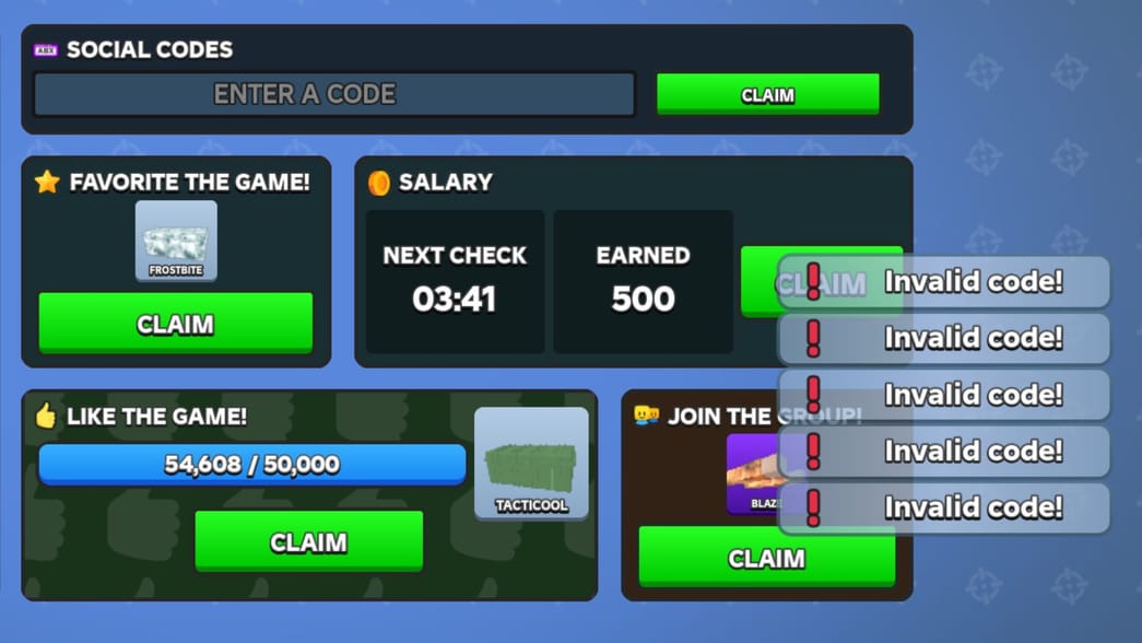 Combat Arena codes