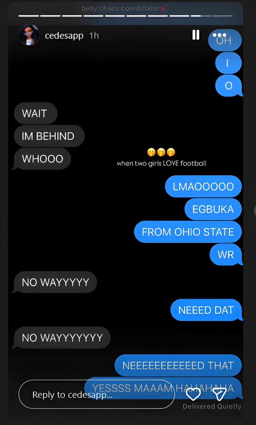 Kyle McCord drops 4-word reaction for teammate Emeka Egbuka as QB ...