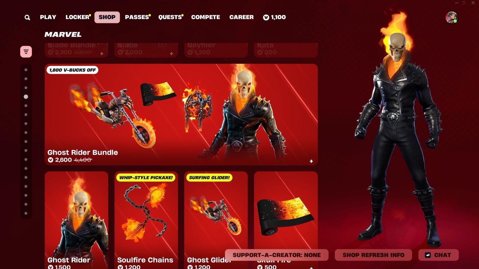 How to get the Ghost Rider skin in Fortnite