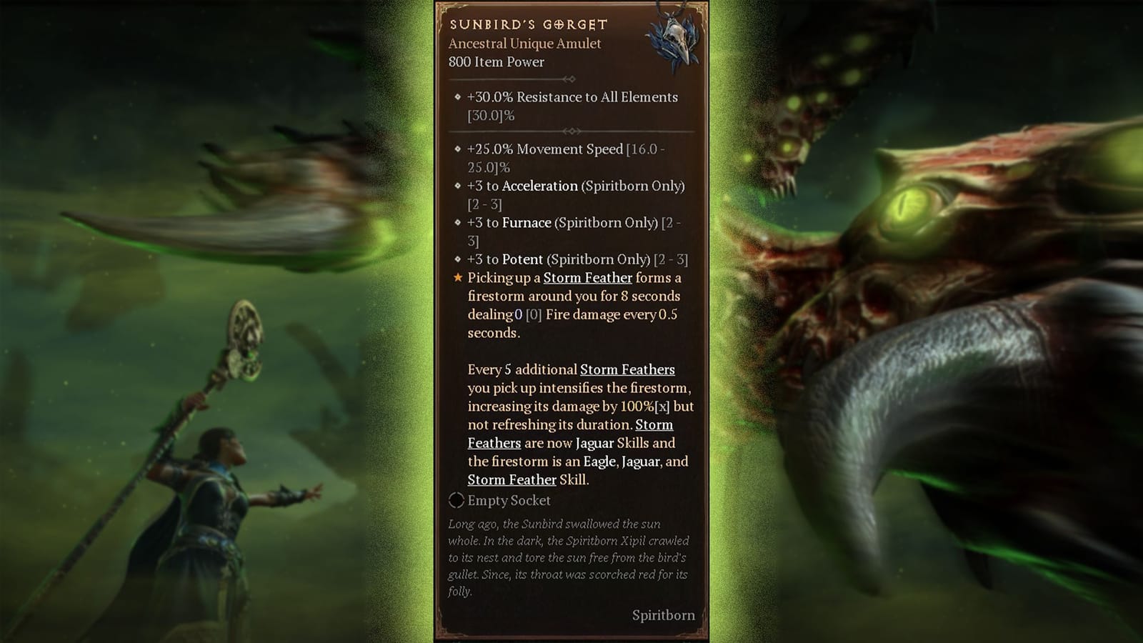 Diablo 4: How to get Sunbird’s Gorget and it's Unique Effects