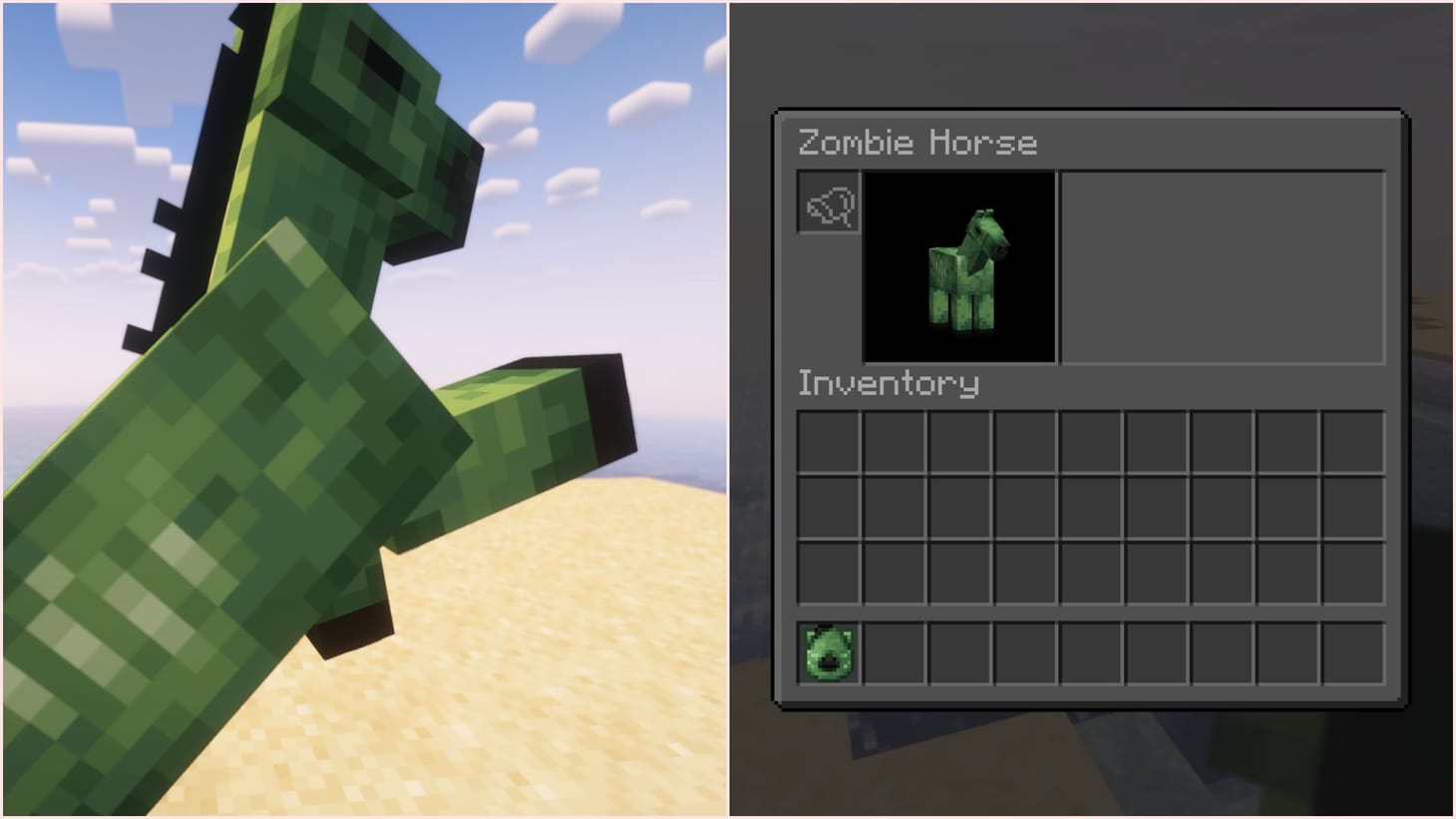 What is zombie horse in Minecraft?