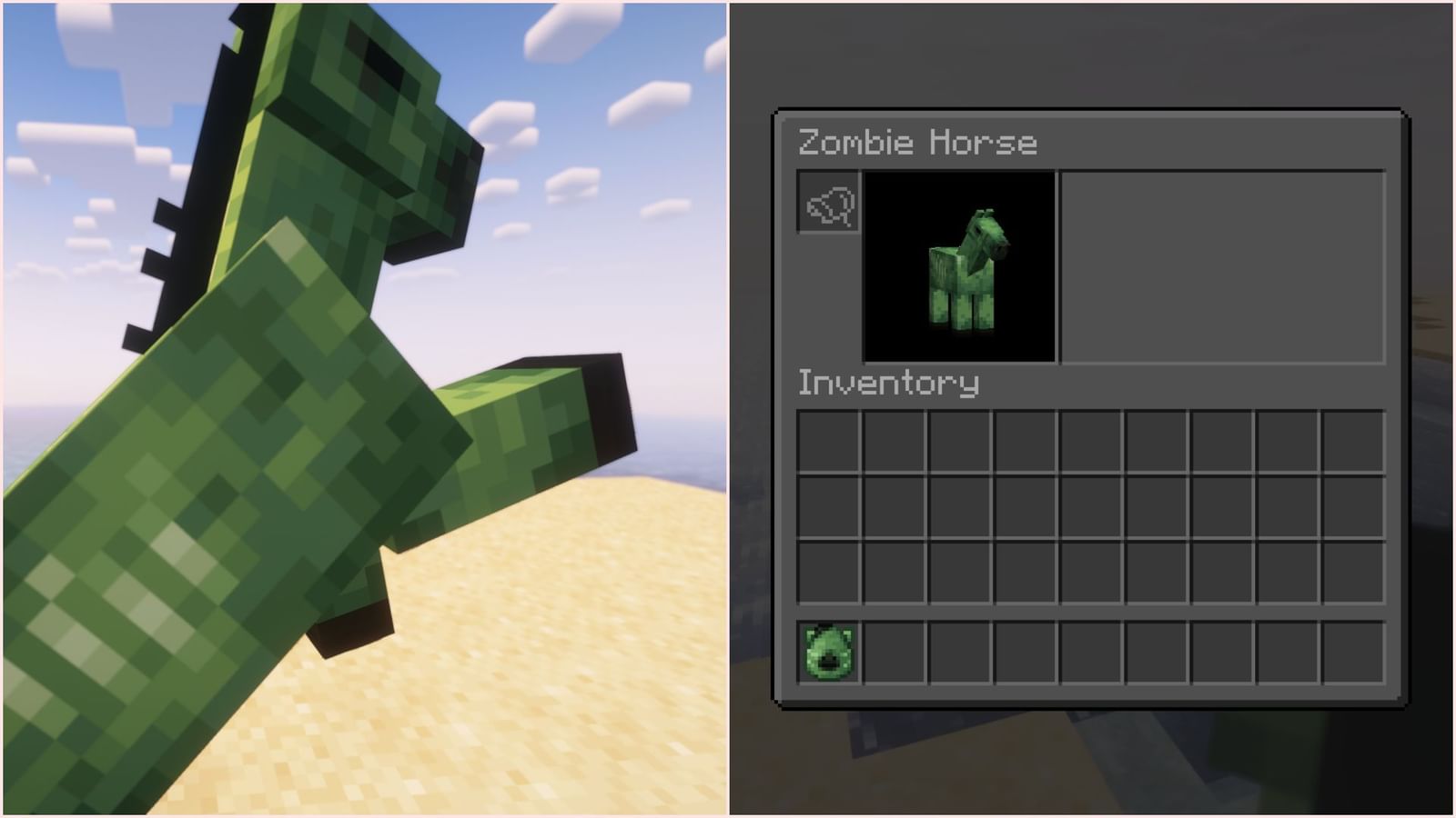 What is zombie horse in Minecraft?