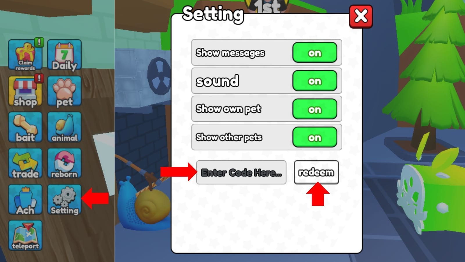 Pets League Race codes