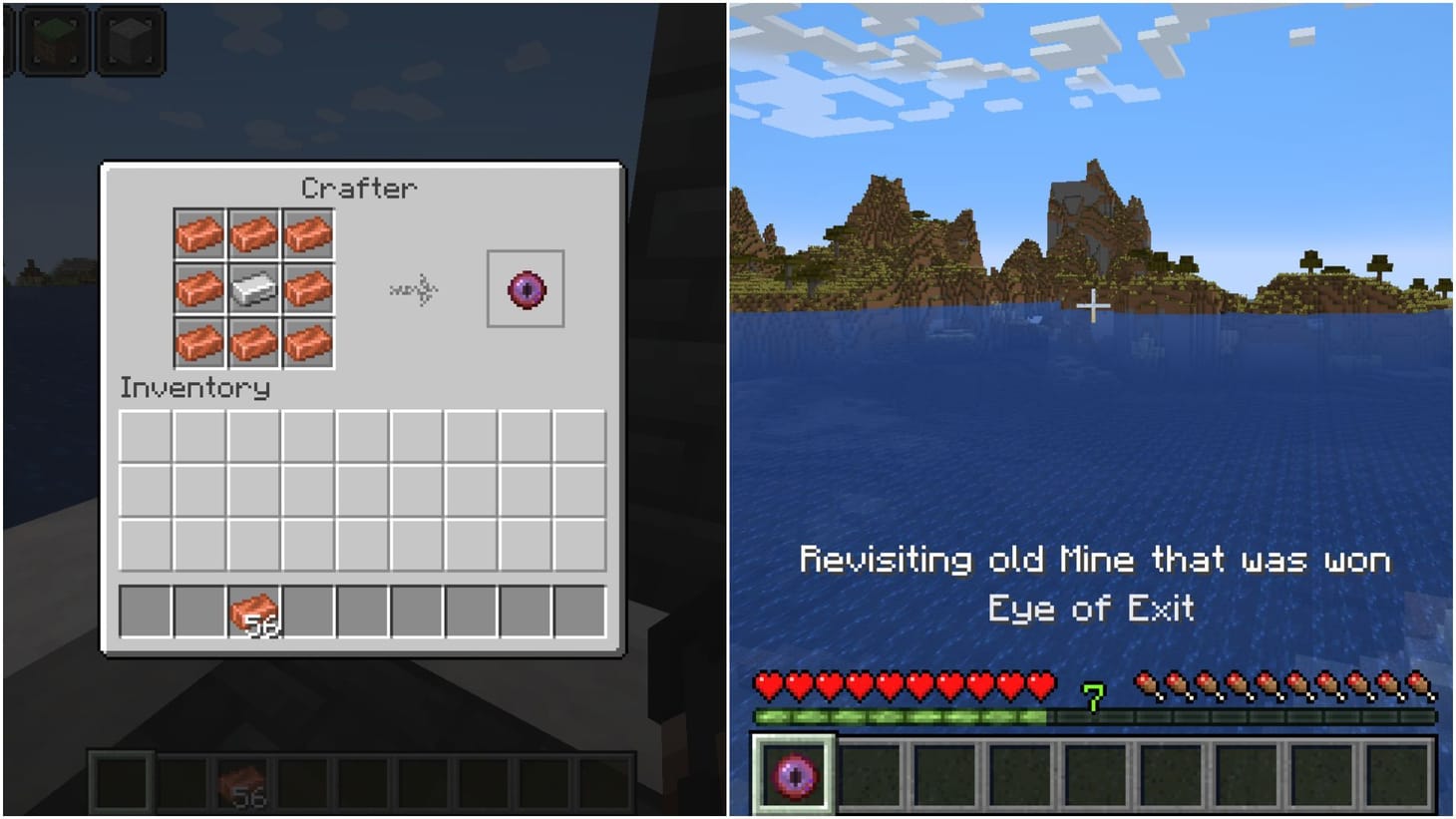 What is eye of exit in Minecraft April Fools 2025 update?