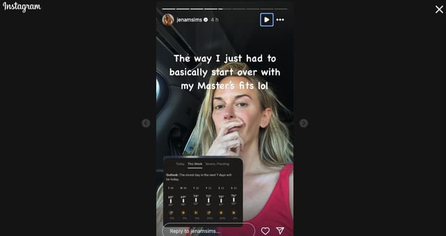 Jena Sims refuses to "take antibiotics" in her latest message to her ...