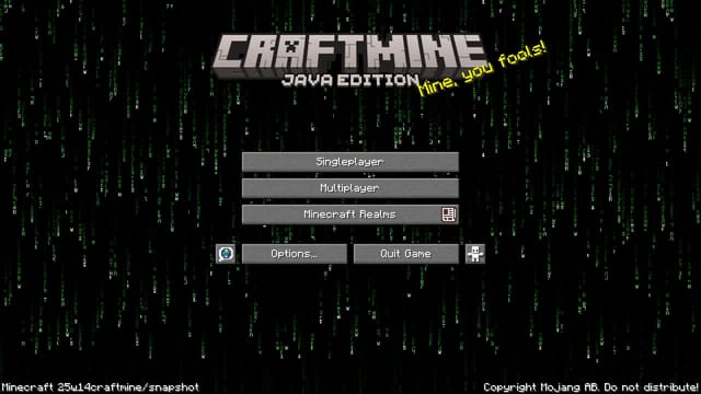 Is Minecraft April Fools 2025 update out yet?