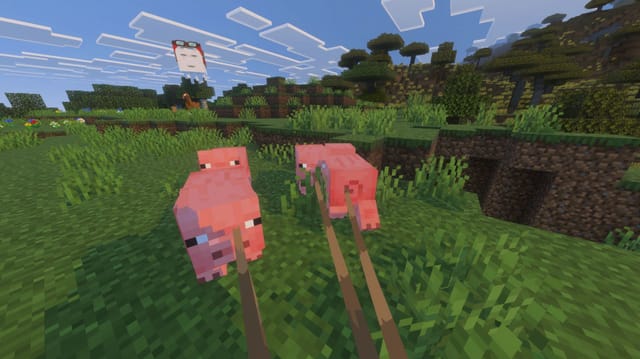 How to make a happy ghast move faster in Minecraft