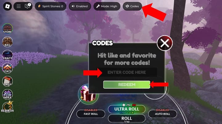 Immortal Luck codes