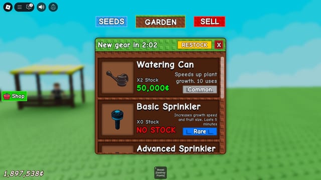 Grow a Garden Gear guide: All Gears and what they do