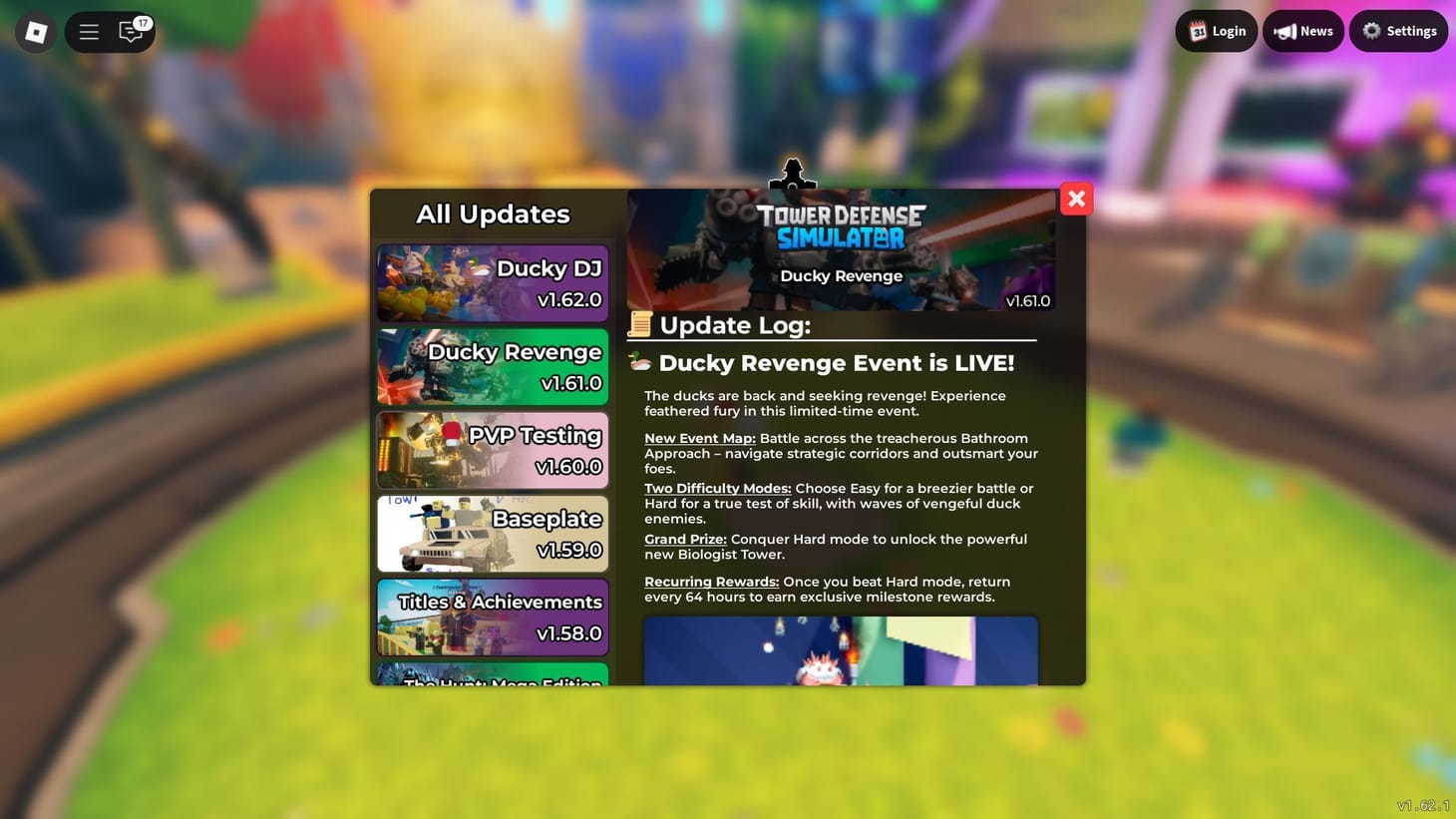 Tower Defense Simulator Ducky Revenge event guide